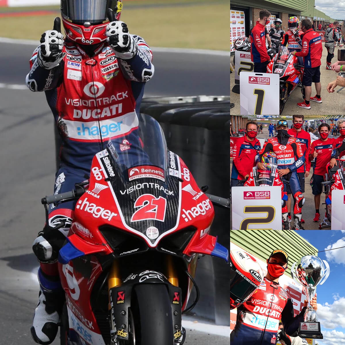 Double win for VisionTrack Ducati team at British Superbike ...